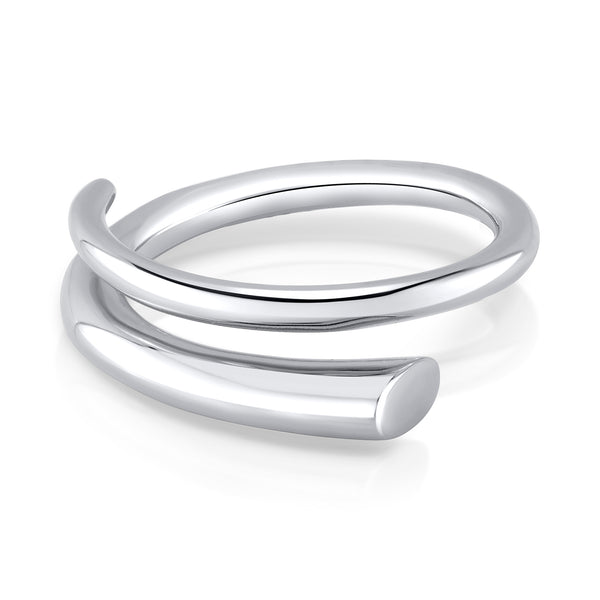 OPEN WRAP RING, SILVER – JEN HANSEN